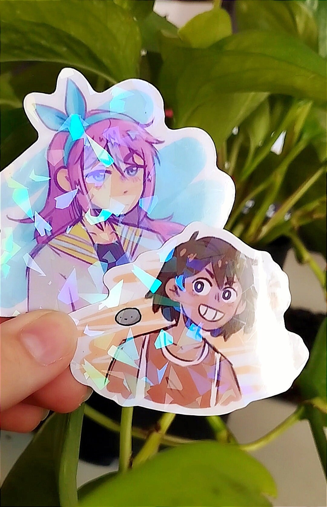Omori Aubrey & Kel 2"5 Holographic Stickers - Etsy