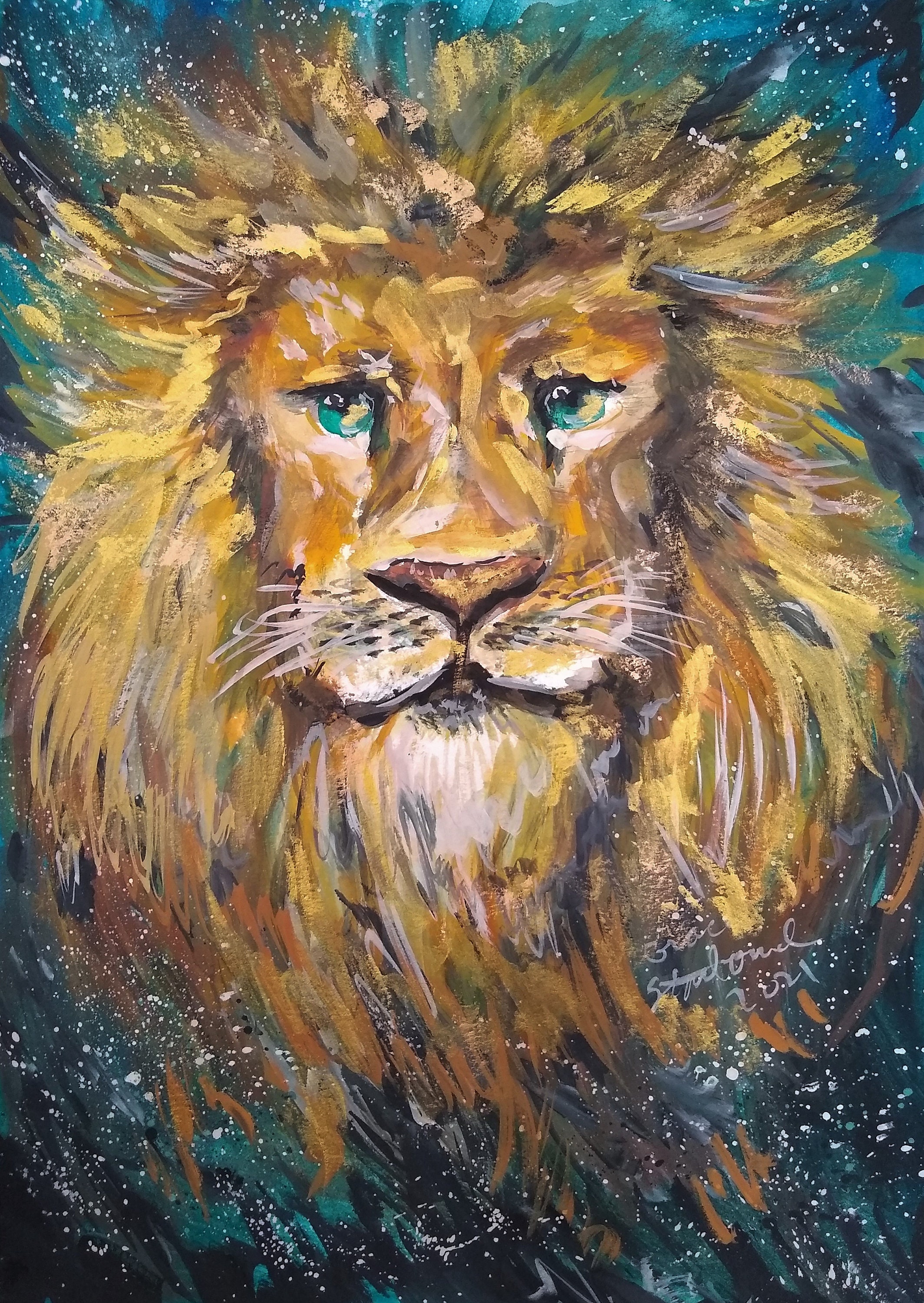 Narnia Aslan Art Printable Instant Digital Download With and Without ...