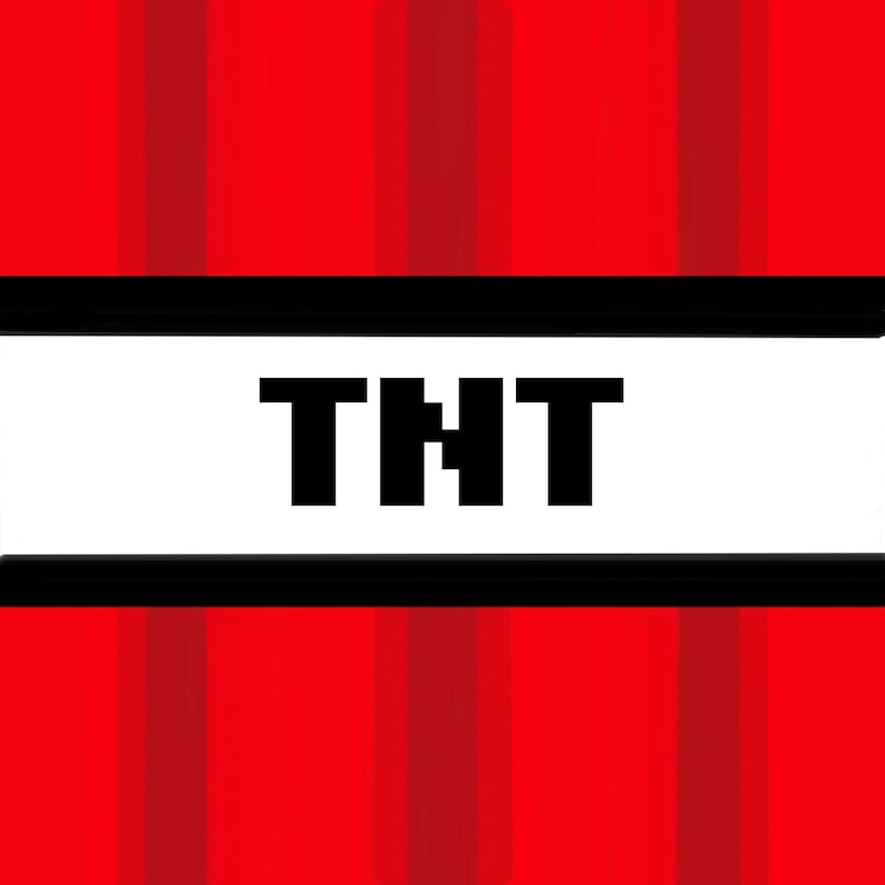 Minecraft TNT Printable Instant Digital Download - Etsy