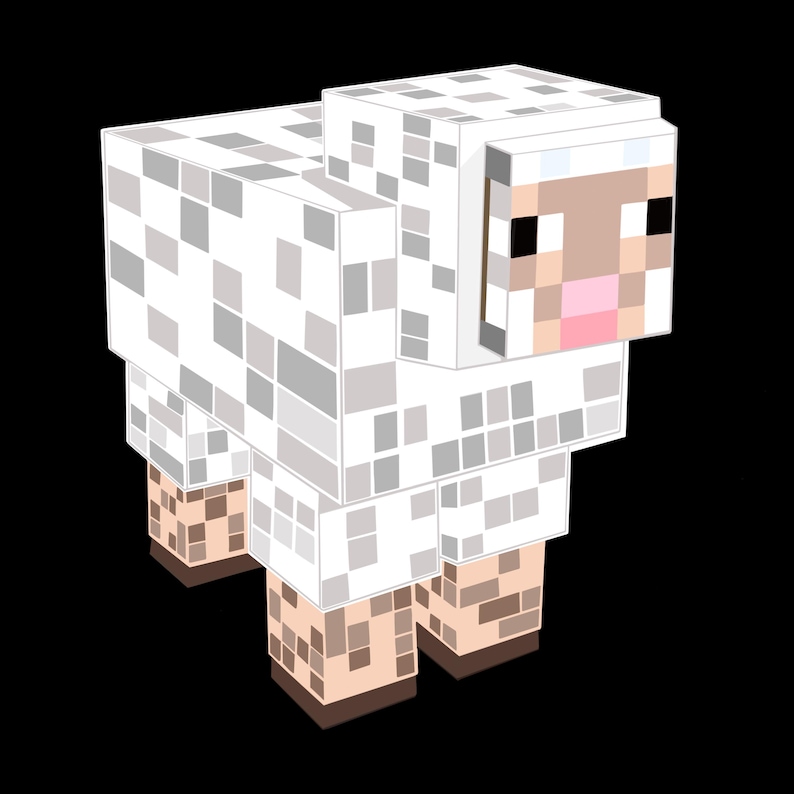 Minecraft Sheep Printable Instant Digital Download - Etsy