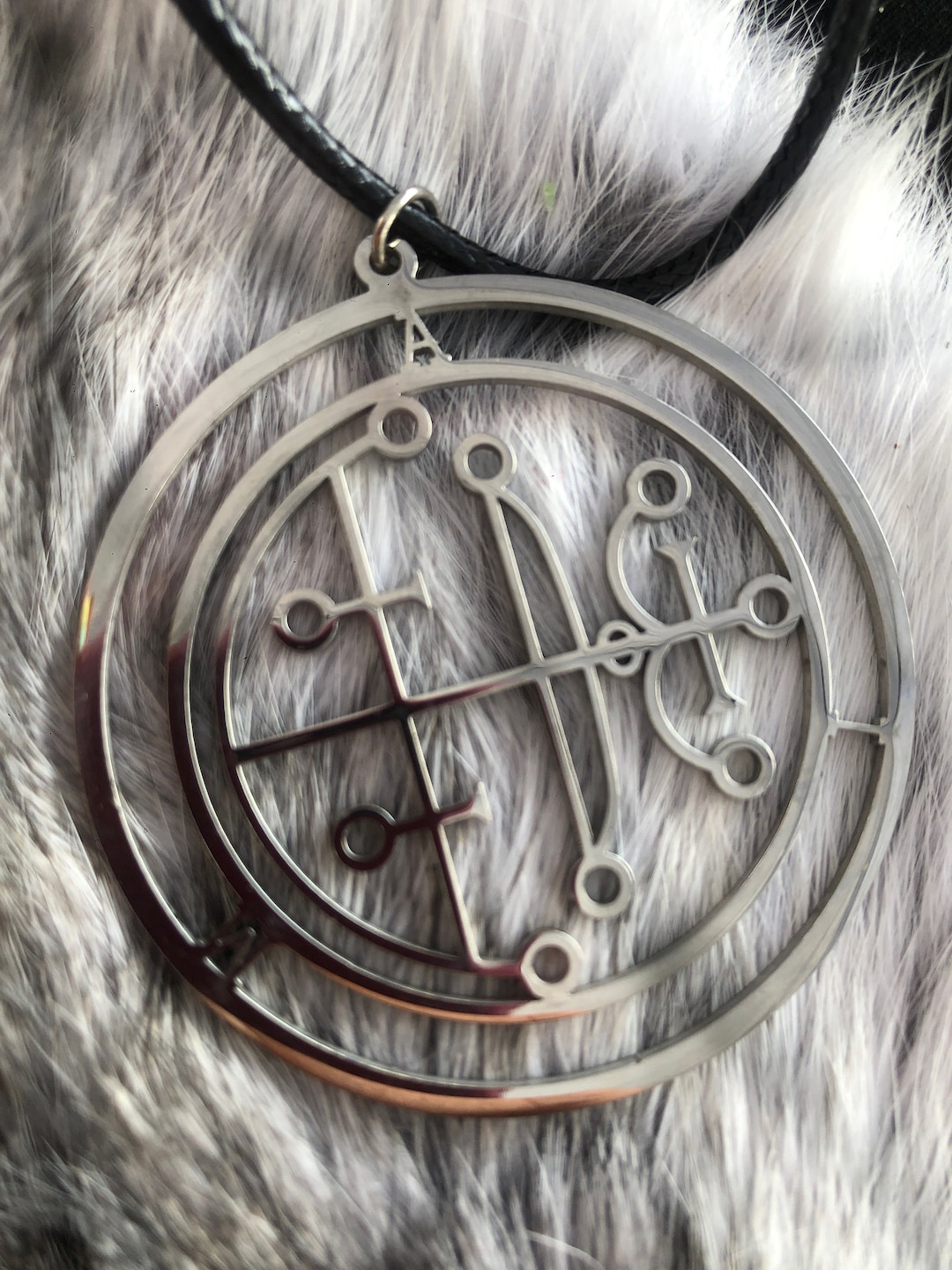 Aim Sigil Pendant, Stainless Steel Demonology, Goetic, Infernal ...
