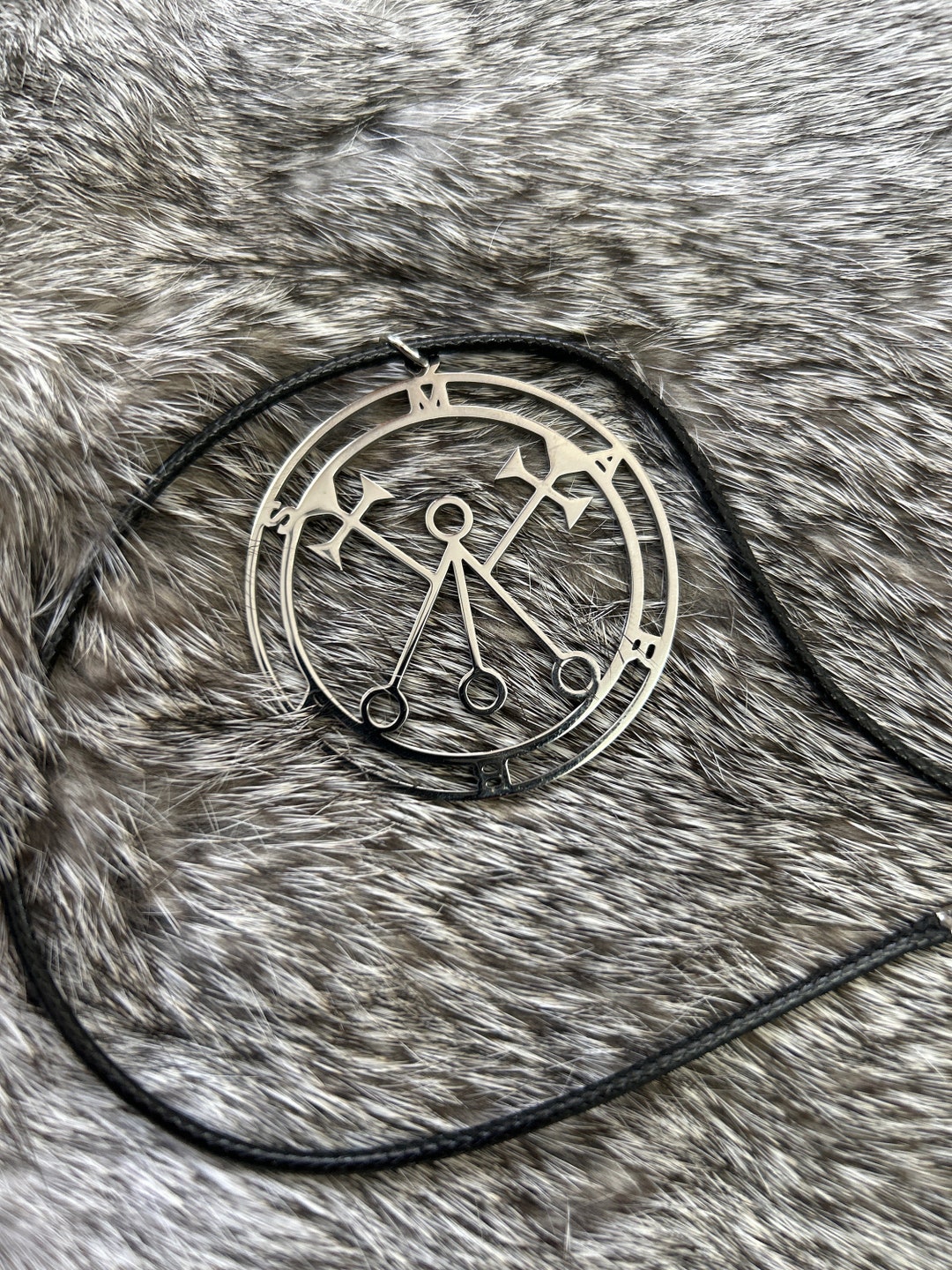 Marbas Sigil Pendant, Stainless Steel Demonology Jewelry; Goetic ...