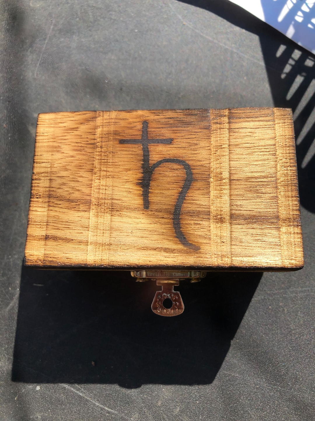 Wood-burned Saturn Sigil Ritual/altar Box; Use to Bind, Hex, Curse, or ...