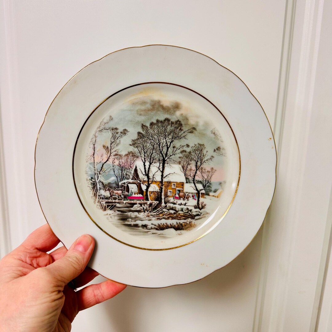 1977 Vintage Avon Plate | Collectors Plate | Cottagecore | Currier and ...