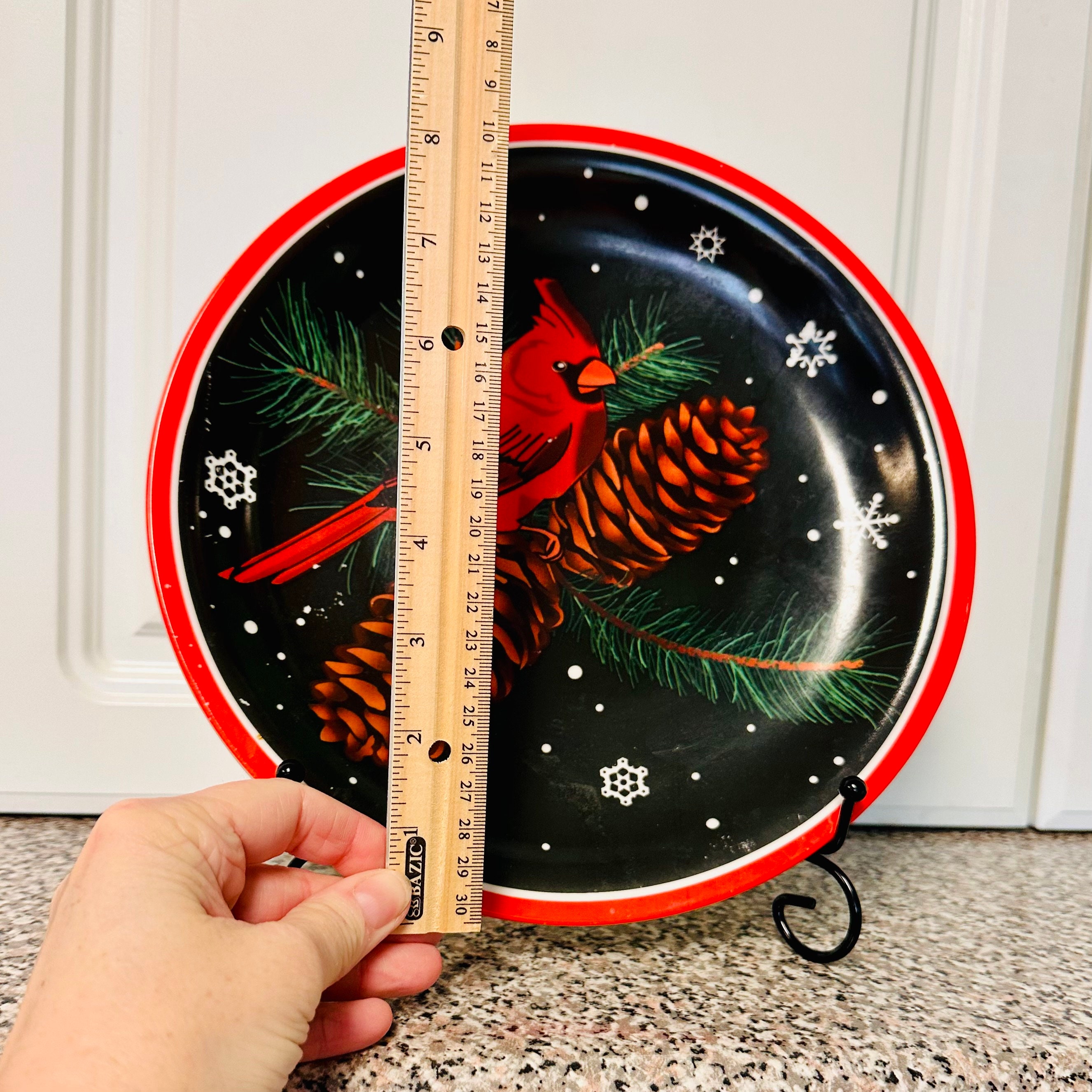 AC Moore Cardinal Plate Decorative Plate Christmas Cardinal Grandmacore ...