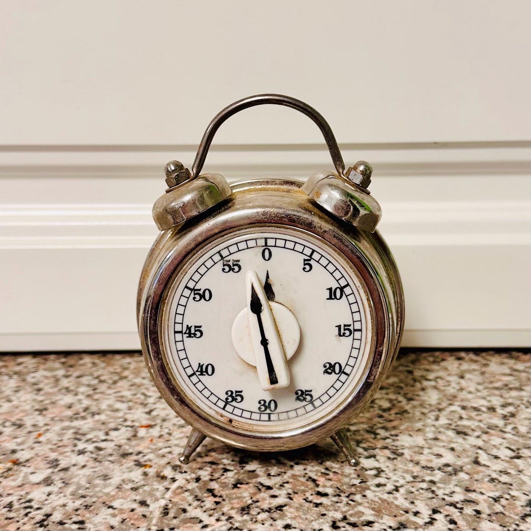 Progressive Vintage Analogue Work Timer | Vintage Kitchen Timer ...