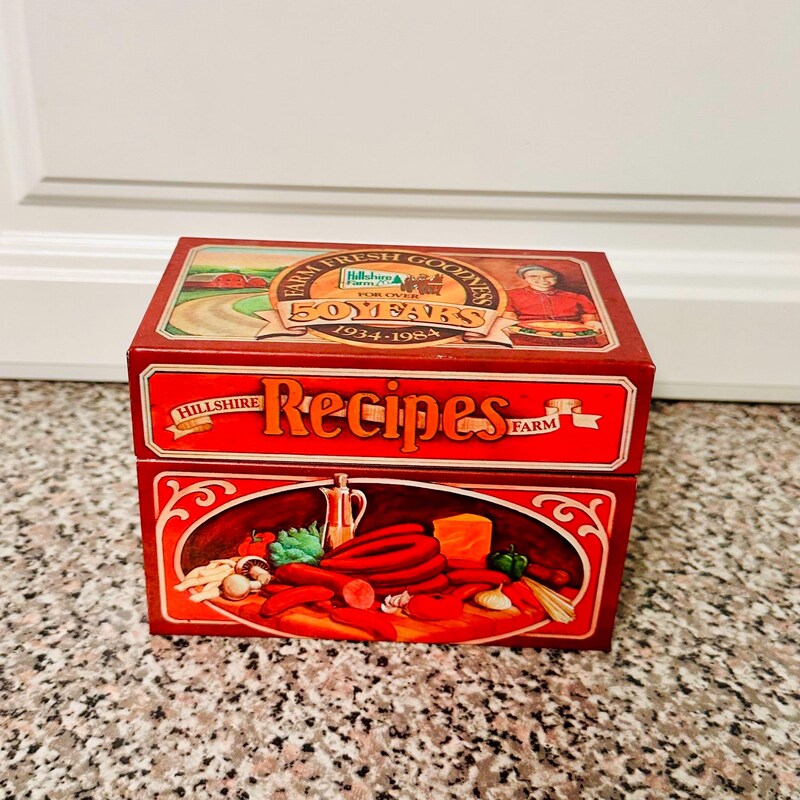 Metal Recipe Box - Etsy