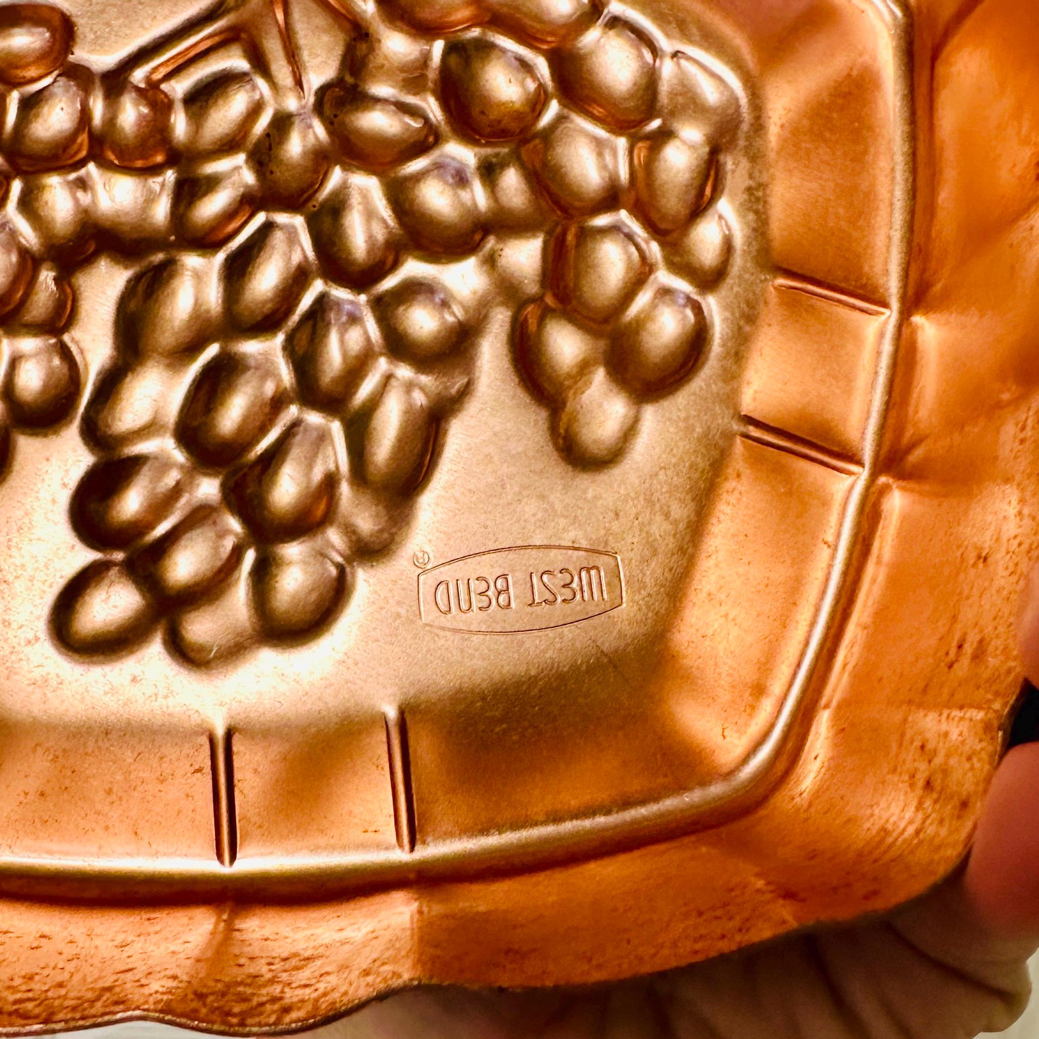 West Bend Vintage Copper Grape Cluster Mold Copper Mold Vintage Mold ...