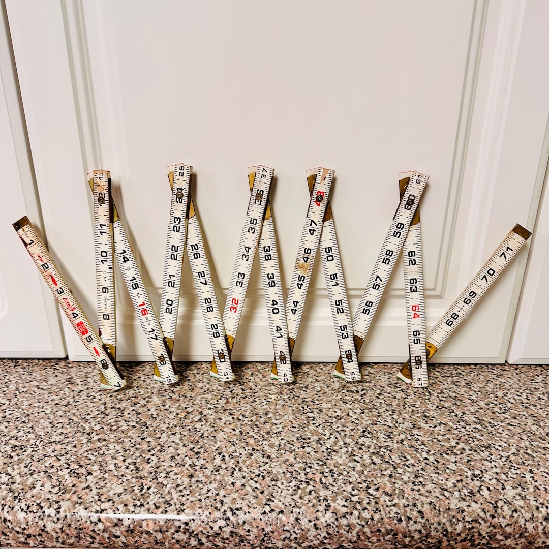 Lufkin 6 Foot Vintage Wood Folding Tape Measure Cottagecore Grandmacore ...