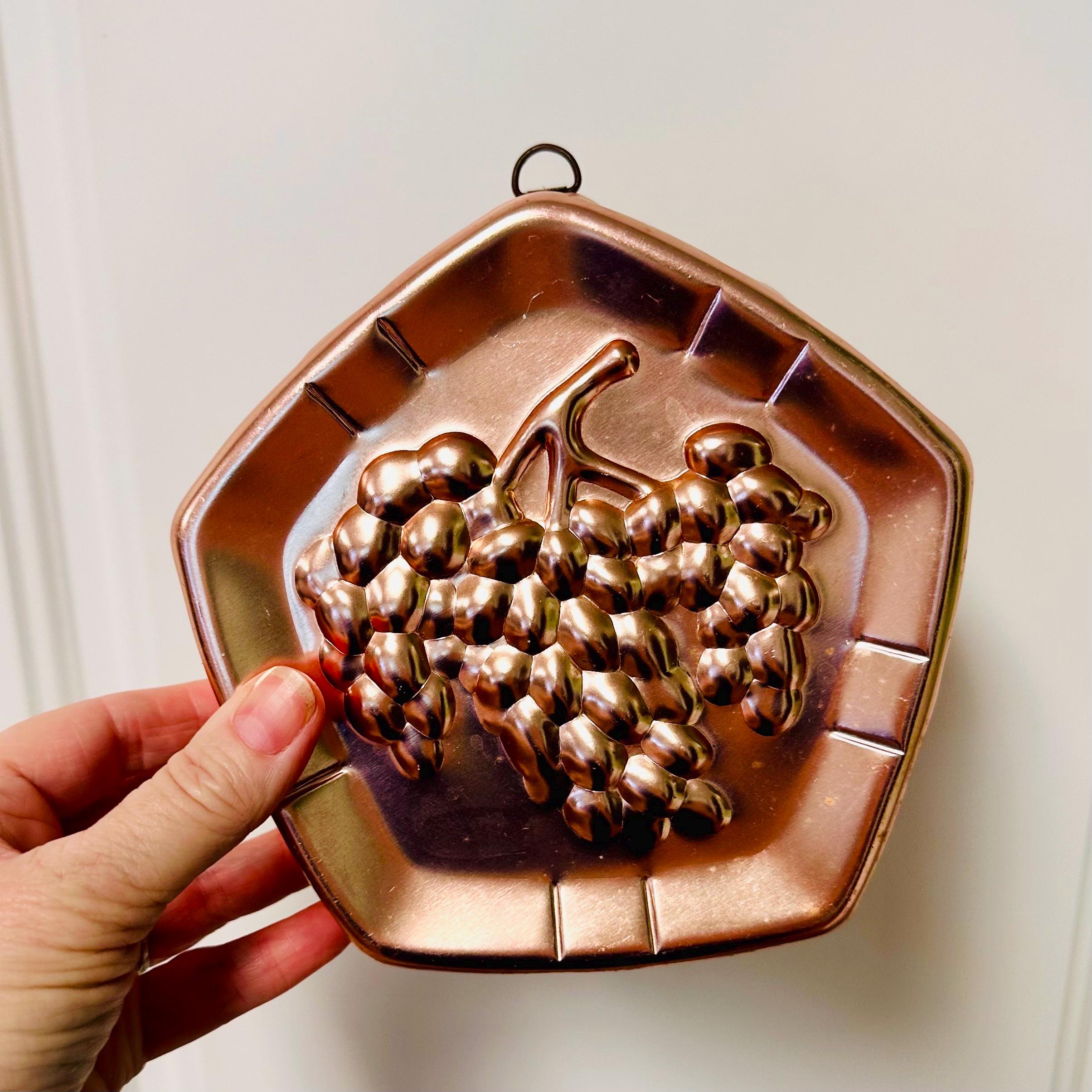 West Bend Vintage Copper Grape Cluster Mold Copper Mold Vintage Mold ...