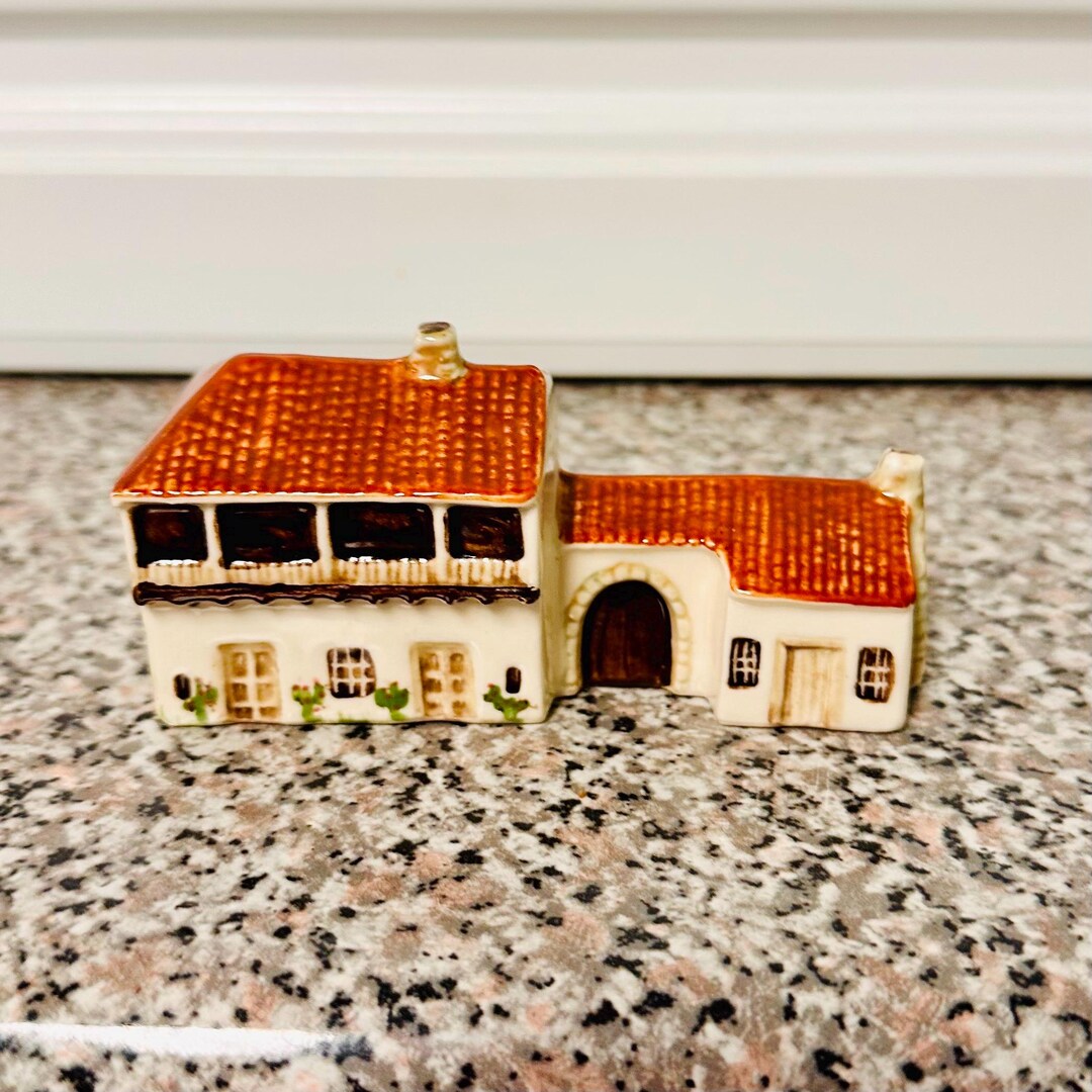 Jesus Maria Spanish Casita Home Vintage Ceramic Building Vintage ...