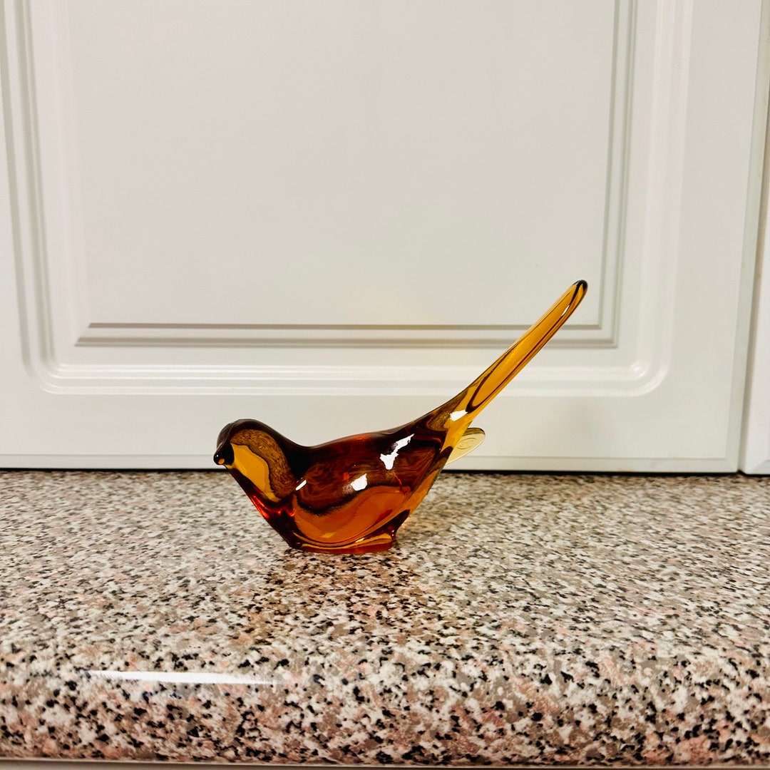 Fenton Amber Bird Vintage Fenton Bird Fenton Amber Vintage Amber ...