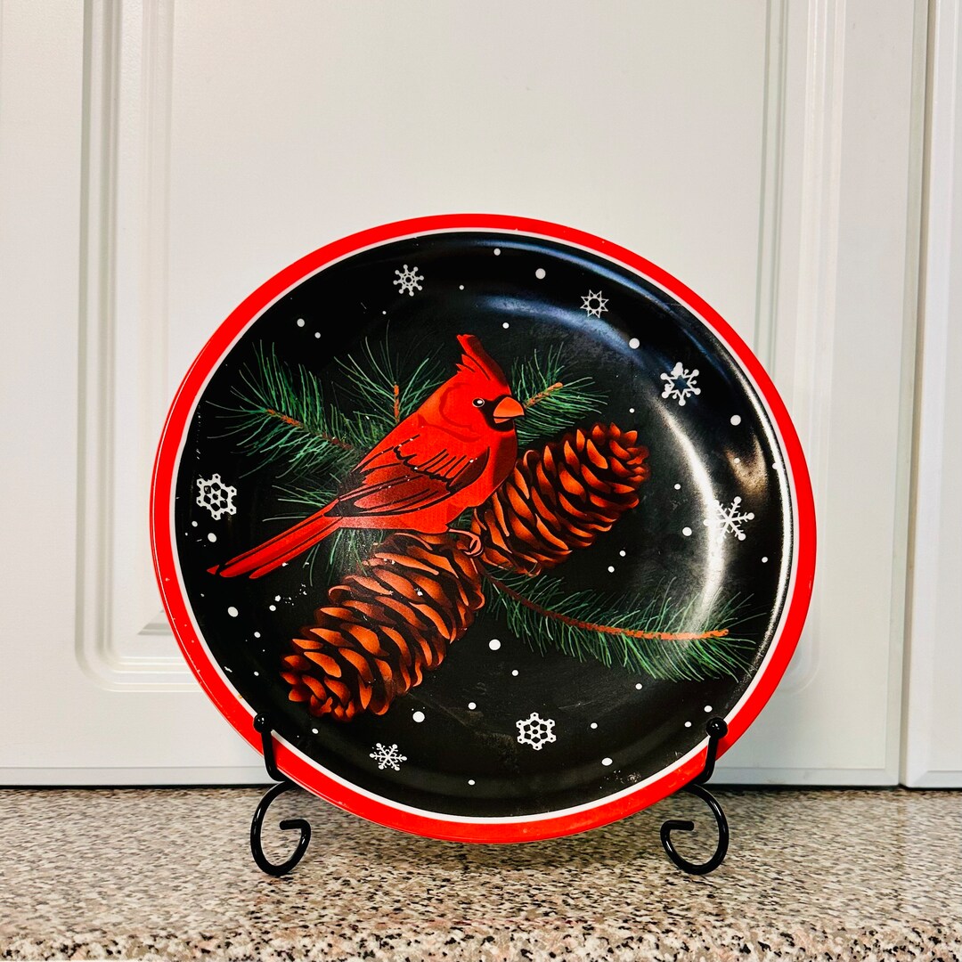 AC Moore Cardinal Plate Decorative Plate Christmas Cardinal Grandmacore ...