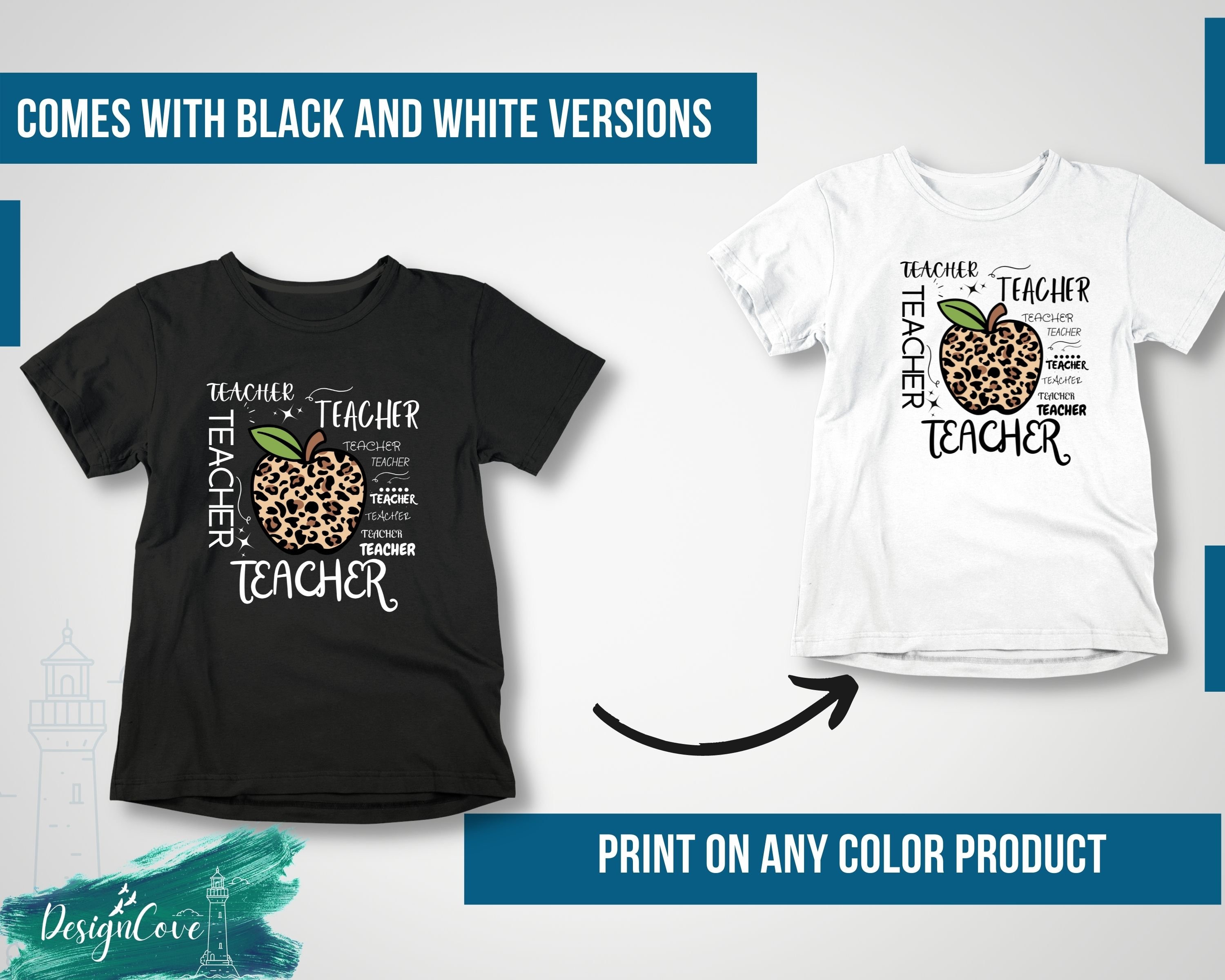 Teacher Leopard Svg, Apple Leopard Svg, Teacher Typography SVG, Leopard Back to School SVG ...