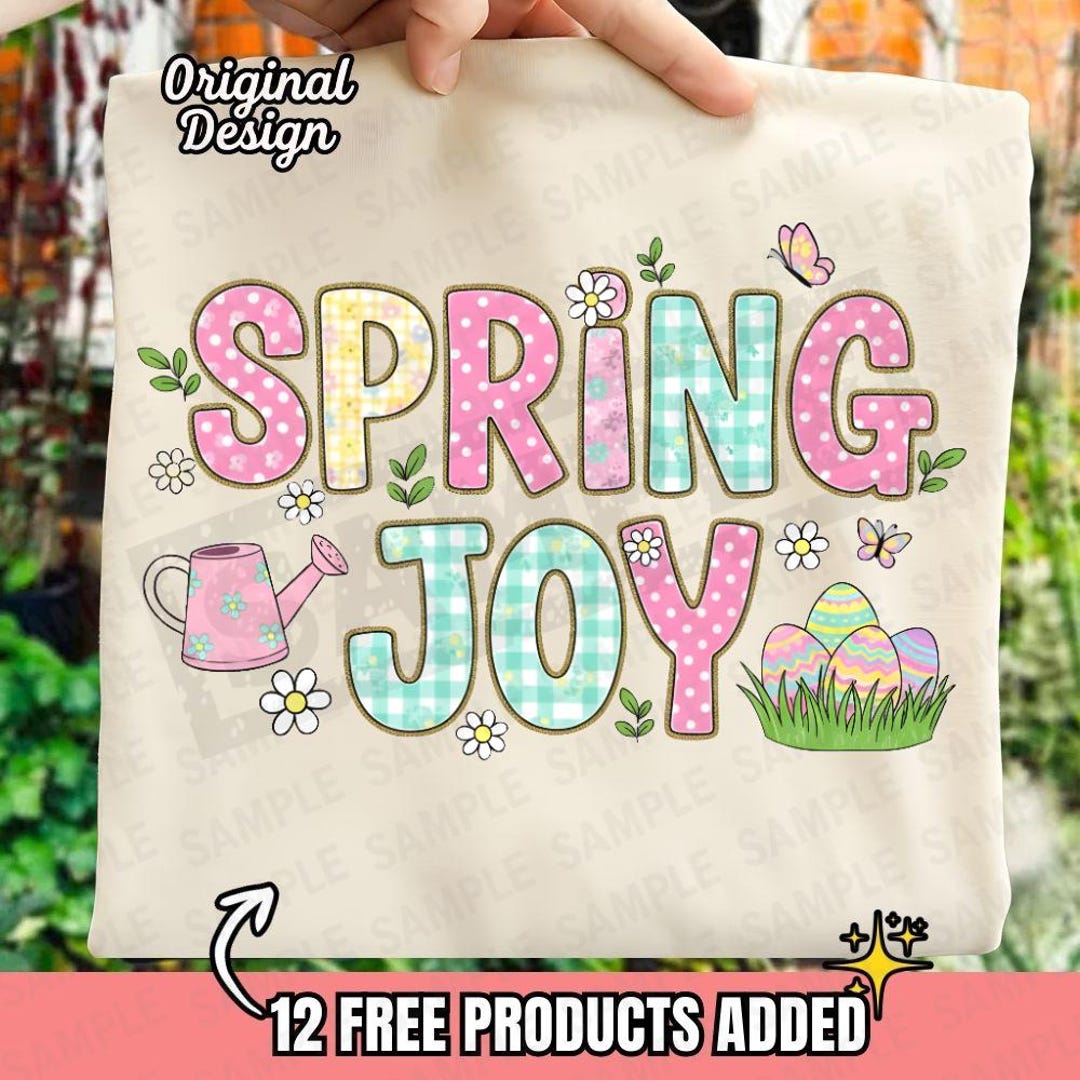 Spring Joy PNG, Easter Png for Kids, Floral Celebration Png, Spring ...