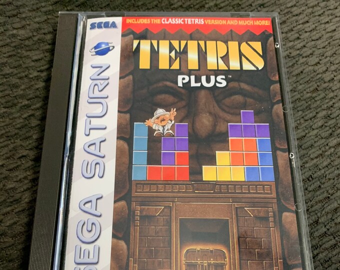 Tetris Plus, Sega Saturn, Custom Case W/inserts & Foam READ Description ...