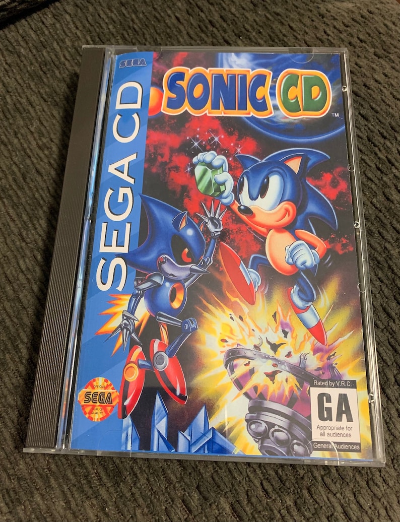 Sonic CD, Sega CD, Custom Case W/inserts & Foam READ Description! - Etsy