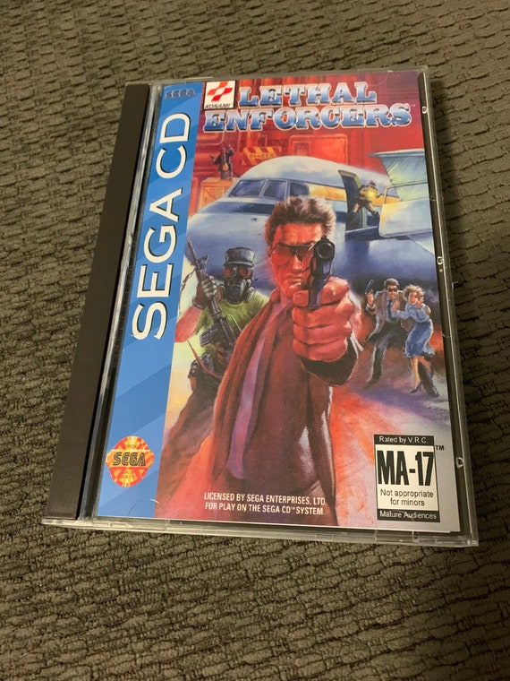 Lethal Enforcers Sega CD Custom Case W/inserts & Foam - Etsy