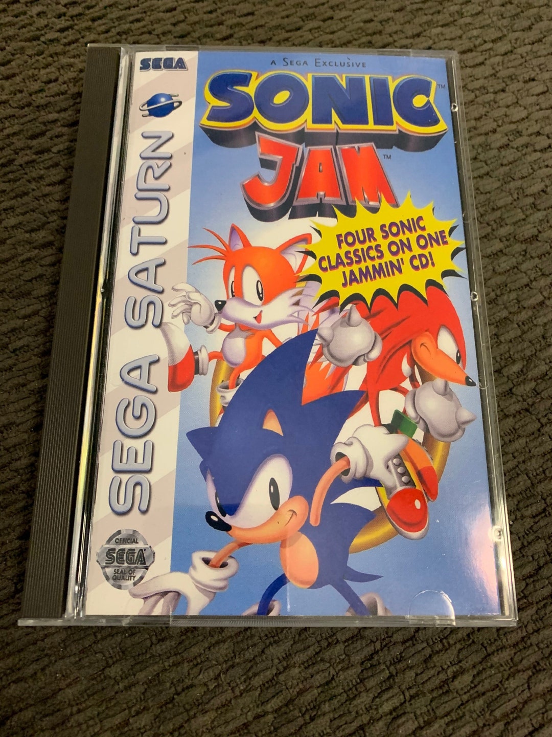 Sonic Jam, Sega Saturn, Custom Case W/inserts & Foam READ Description ...