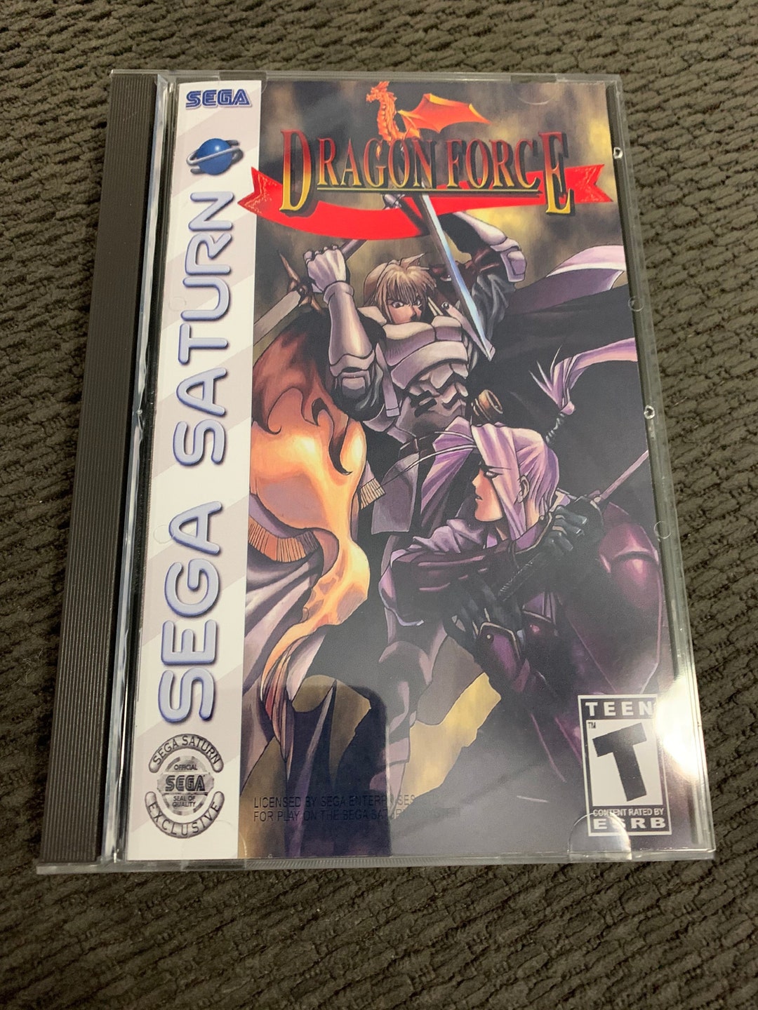 Dragon Force, Sega Saturn, Custom Case W/inserts & Foam READ ...