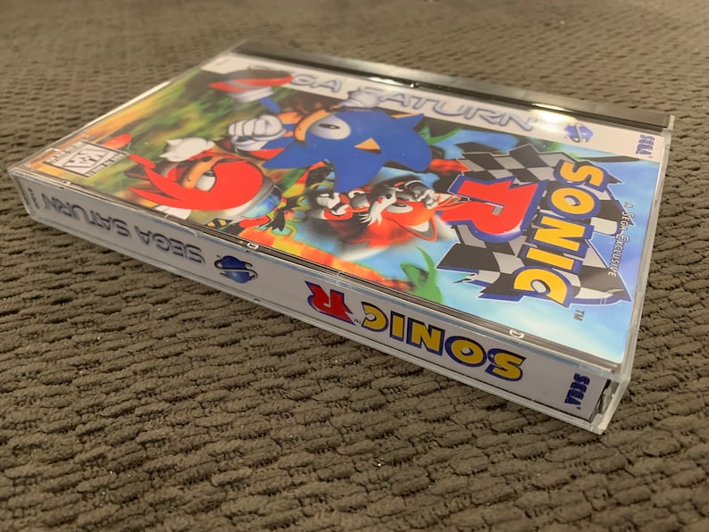 Sonic R, Sega Saturn, Custom Case W/inserts & Foam READ Description! - Etsy