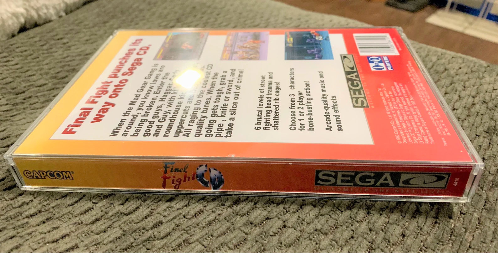 Final Fight CD, Sega CD, Custom Case W/inserts & Foam READ Description ...
