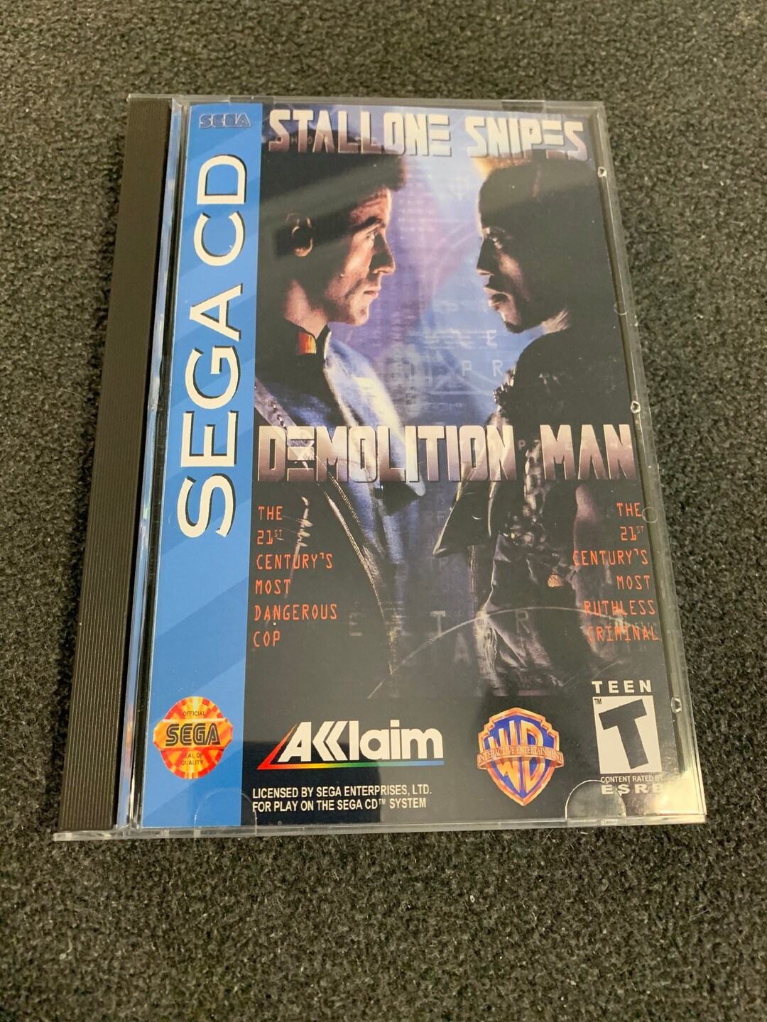 Demolition Man, Sega CD, Custom Case W/inserts & Foam READ Description ...