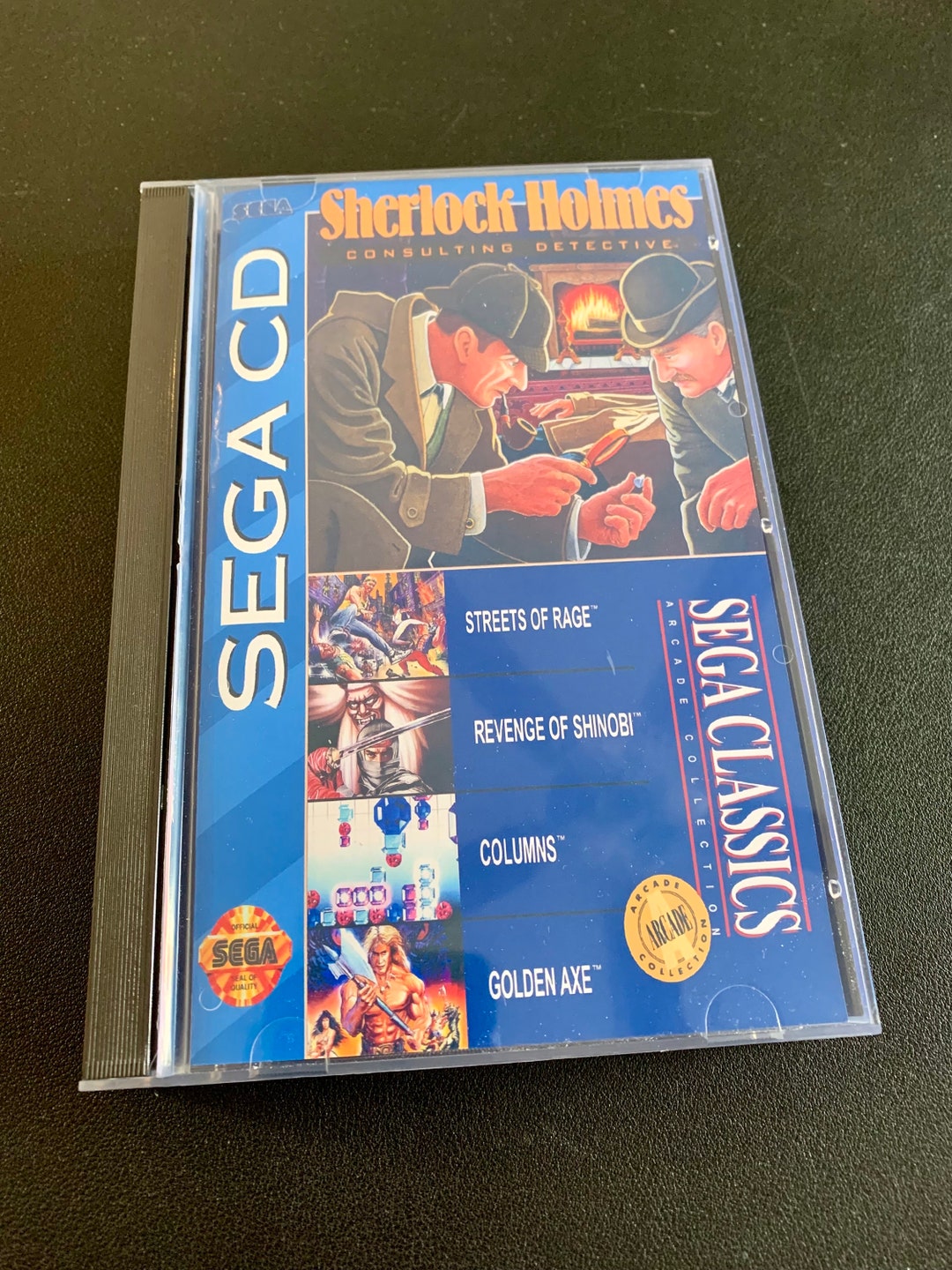 Sega CD, Sherlock Holmes Vol 1, Custom Case/artwork/foam READ ...