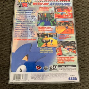 Sonic R, Sega Saturn, Custom Case W/inserts & Foam READ Description! - Etsy