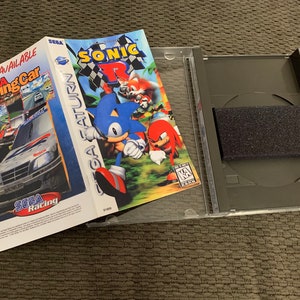 Sonic R, Sega Saturn, Custom Case W/inserts & Foam READ Description! - Etsy
