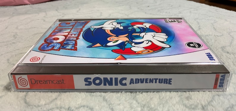 Sonic Adventure, Sega Dreamcast, Custom Long Box Case W/inserts & Foam ...