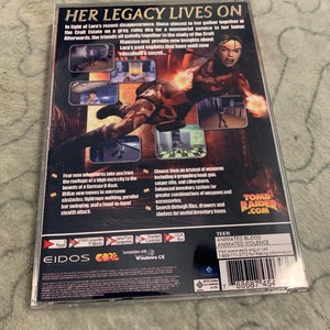 Tomb Raider Chronicles, Sega Dreamcast, Custom Long Box Case W/inserts ...