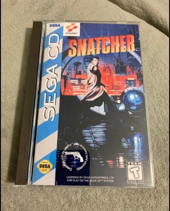 Snatcher Sega CD Custom Case W/inserts & Foam - Etsy
