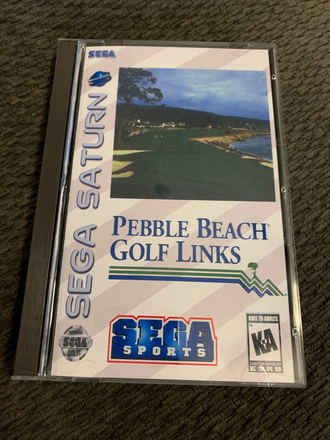 Pebble Beach Golf Links, Sega Saturn, Custom Case W/inserts & Foam READ ...
