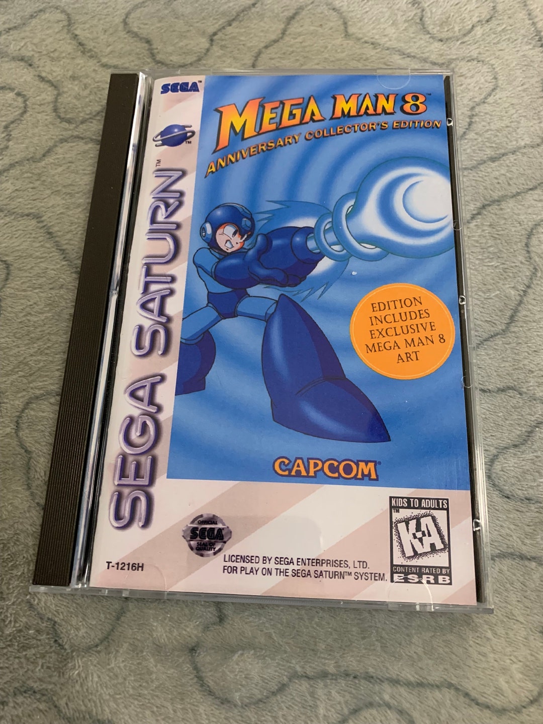 Megaman 8, Sega Saturn, Custom Case W/inserts & Foam READ Description ...