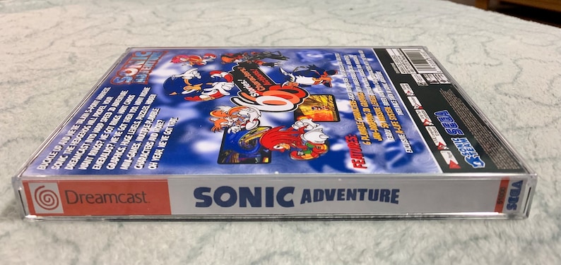 Sonic Adventure, Sega Dreamcast, Custom Long Box Case W/inserts & Foam ...