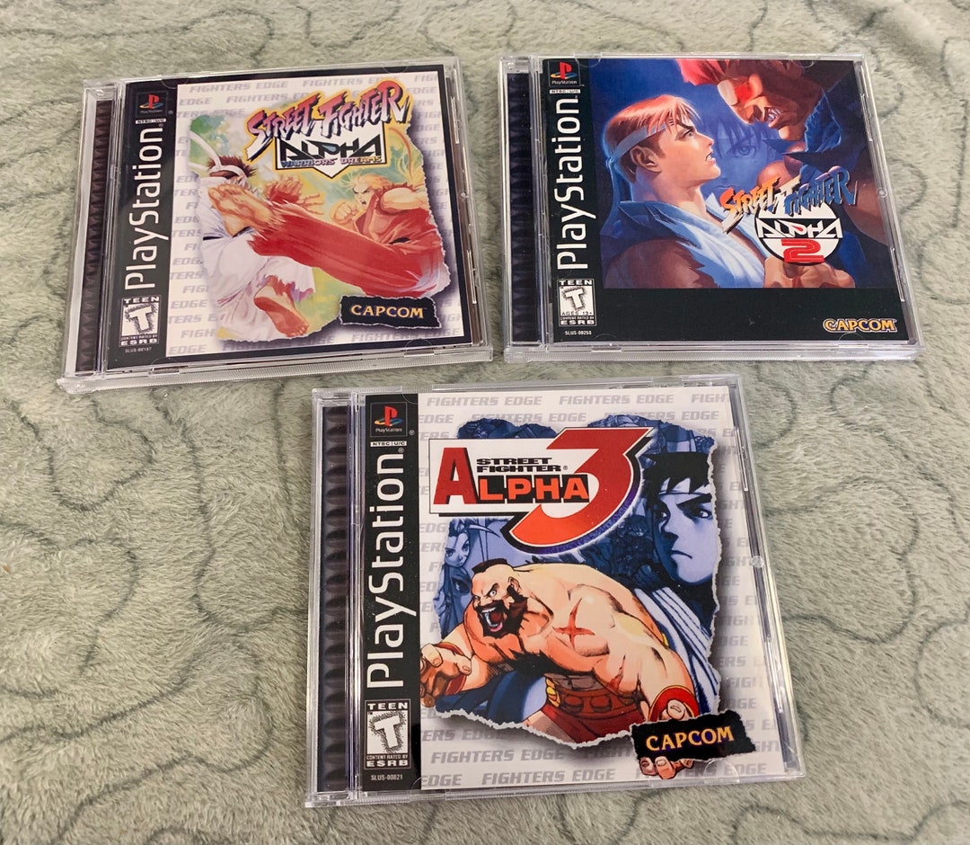 Playstation, Street Fighter Alpha Collection, New CD Jewel Case ...