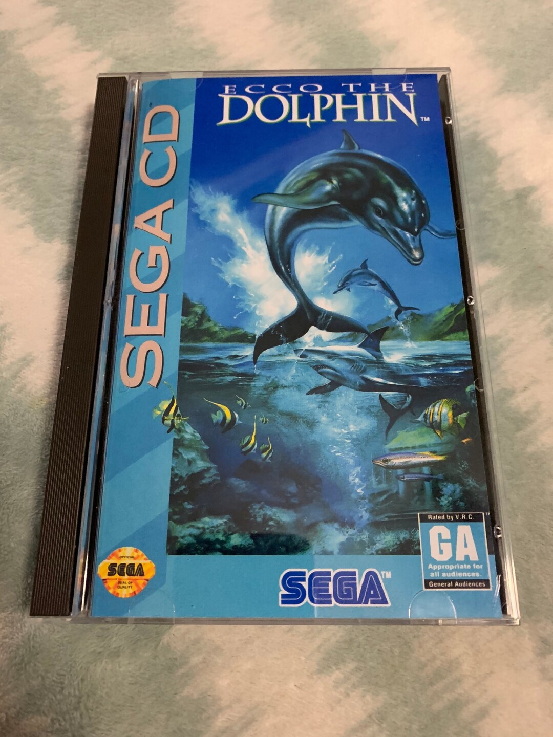 Ecco the Dolphin, Sega CD, Custom Case W/inserts & Foam READ ...
