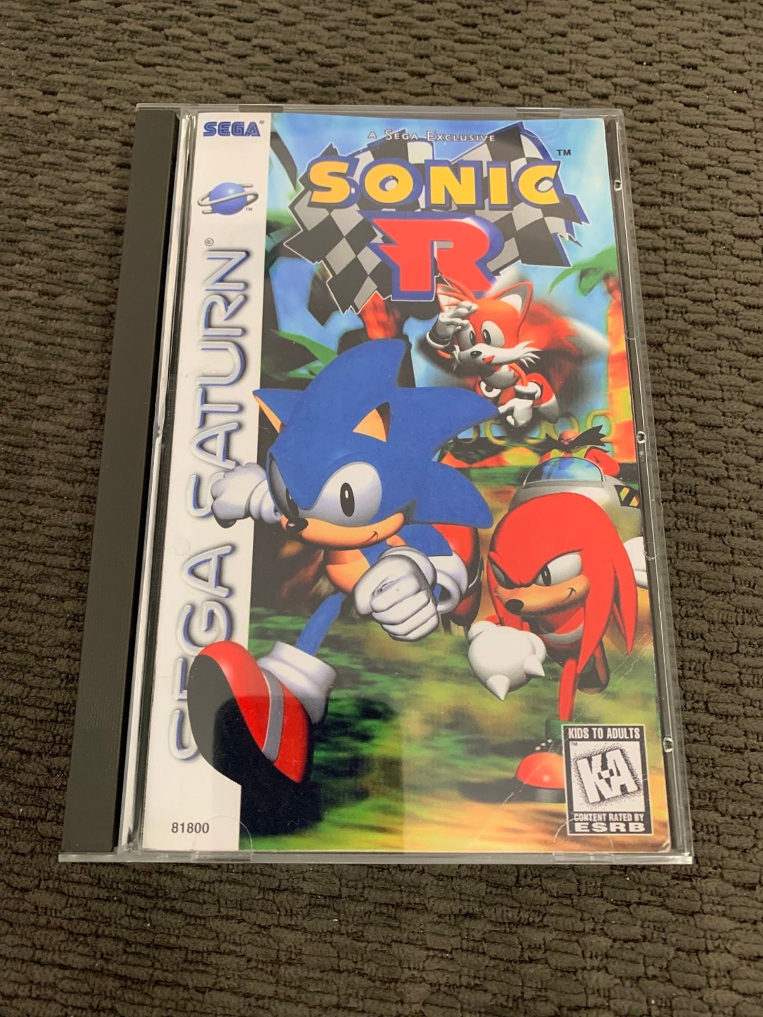 Sonic R, Sega Saturn, Custom Case W/inserts & Foam READ Description! - Etsy