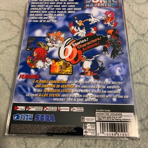 Sonic Adventure, Sega Dreamcast, Custom Long Box Case W/inserts & Foam ...