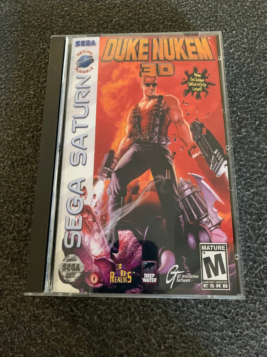 Duke Nukem 3D, Sega Saturn, Custom Case W/inserts & Foam READ ...