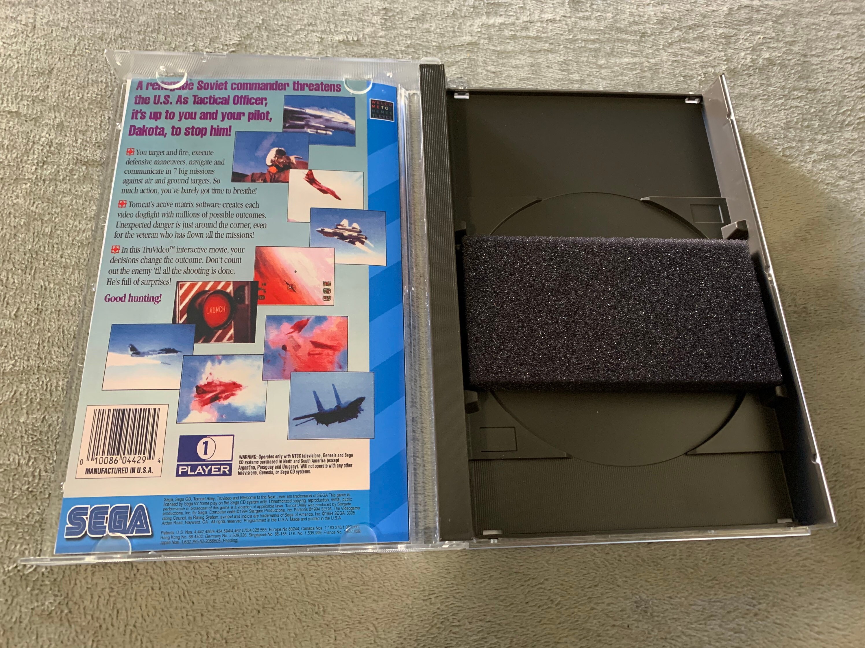 Sega CD Custom Case NO GAME Tomcat Alley Art & Collectibles Digital Prints etna.com.pe