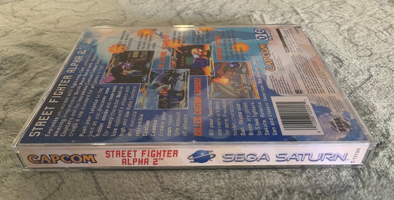 Street Fighter Alpha 2, Sega Saturn, Custom Case W/inserts & Foam READ ...