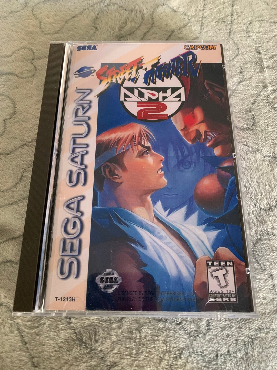 Street Fighter Alpha 2, Sega Saturn, Custom Case W/inserts & Foam READ ...