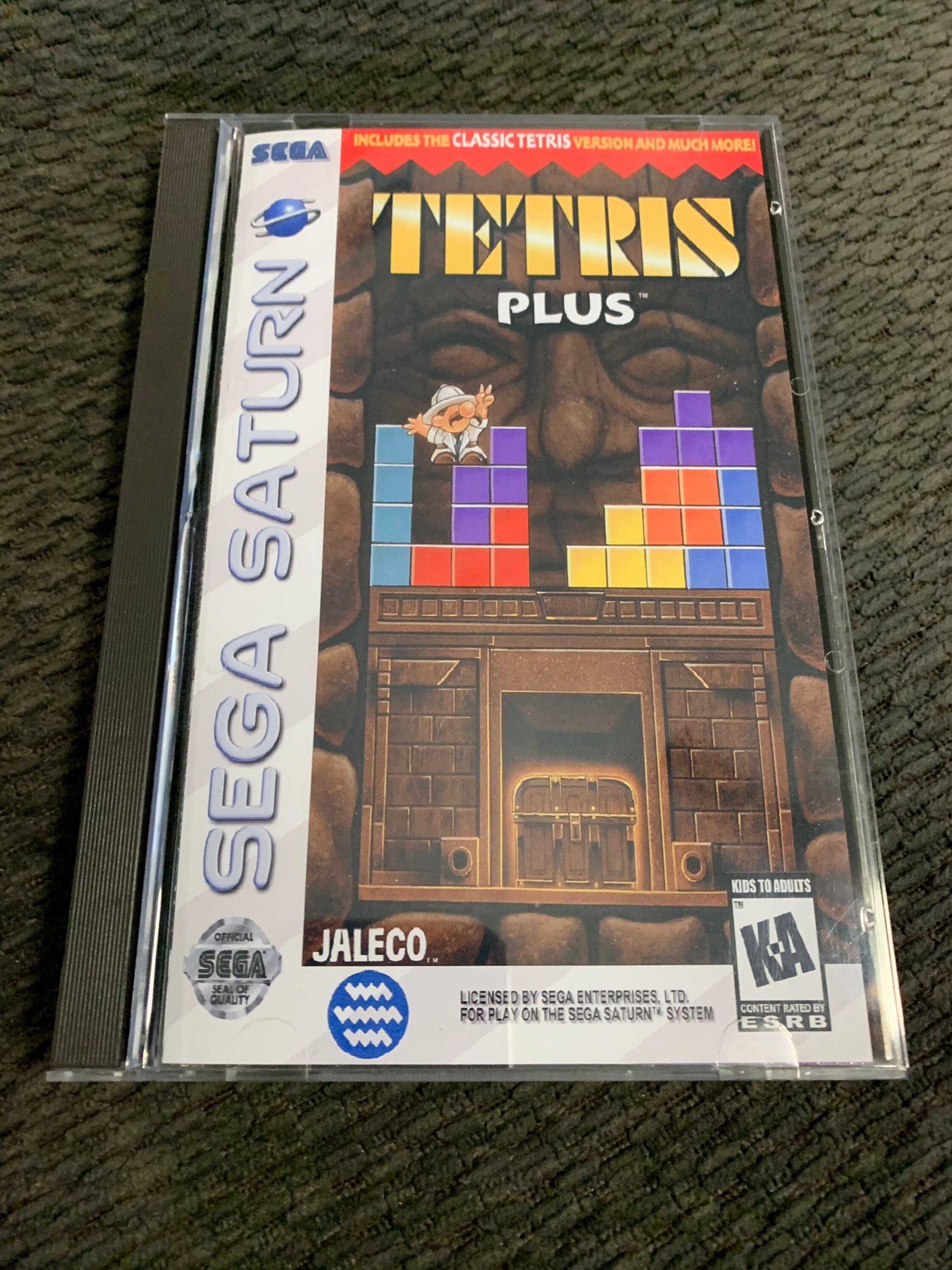 Tetris Plus, Sega Saturn, Custom Case W/inserts & Foam READ Description ...