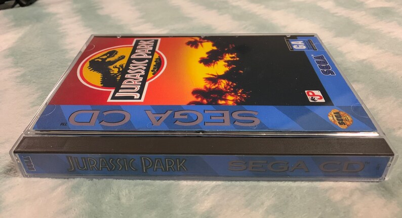 Jurassic Park, Sega CD, Custom Case W/inserts & Foam READ Description ...
