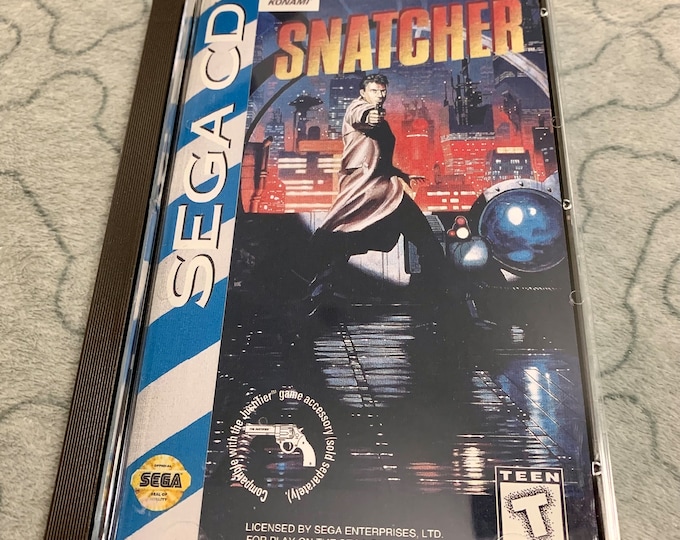 Snatcher, Sega CD, Custom Case W/inserts & Foam READ Description - Etsy