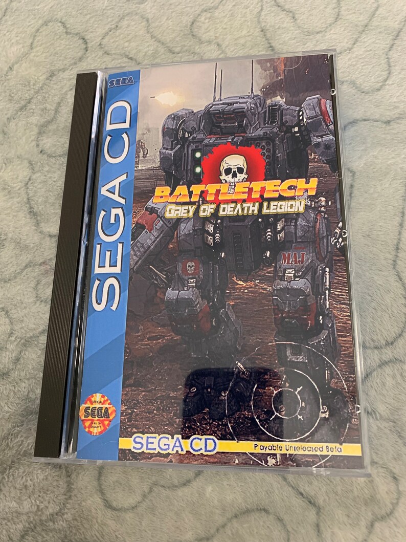 Battletech: Grey of Death Legion, Sega CD, Custom Case W/inserts & Foam ...