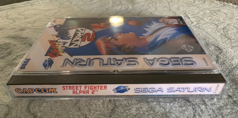 Street Fighter Alpha 2, Sega Saturn, Custom Case W/inserts & Foam READ ...