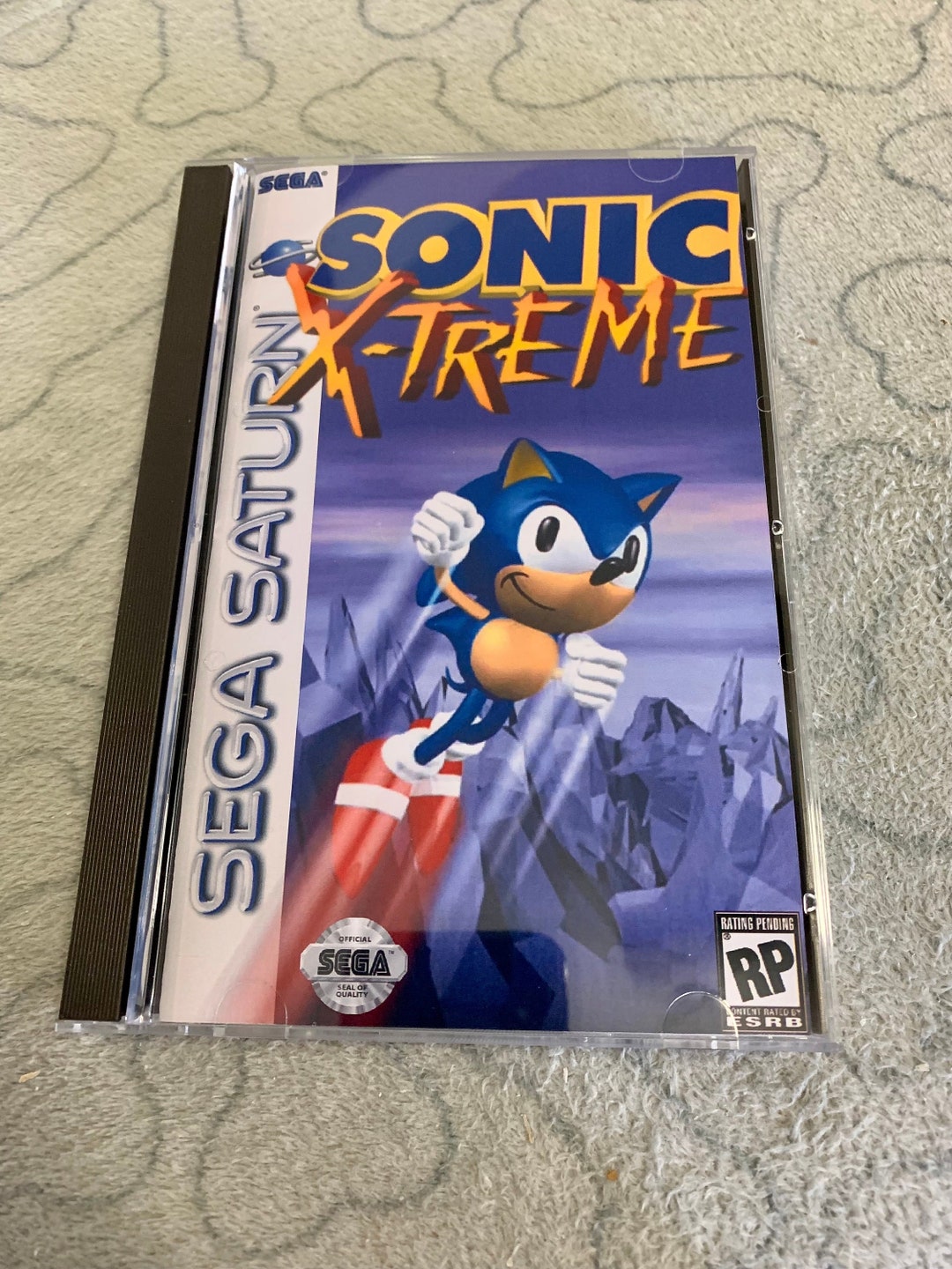 Sonic Xtreme, Sega Saturn, Custom Case W/inserts & Foam READ ...